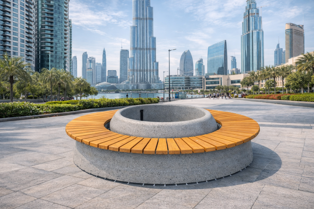 CircaStone Circular Urban Bench